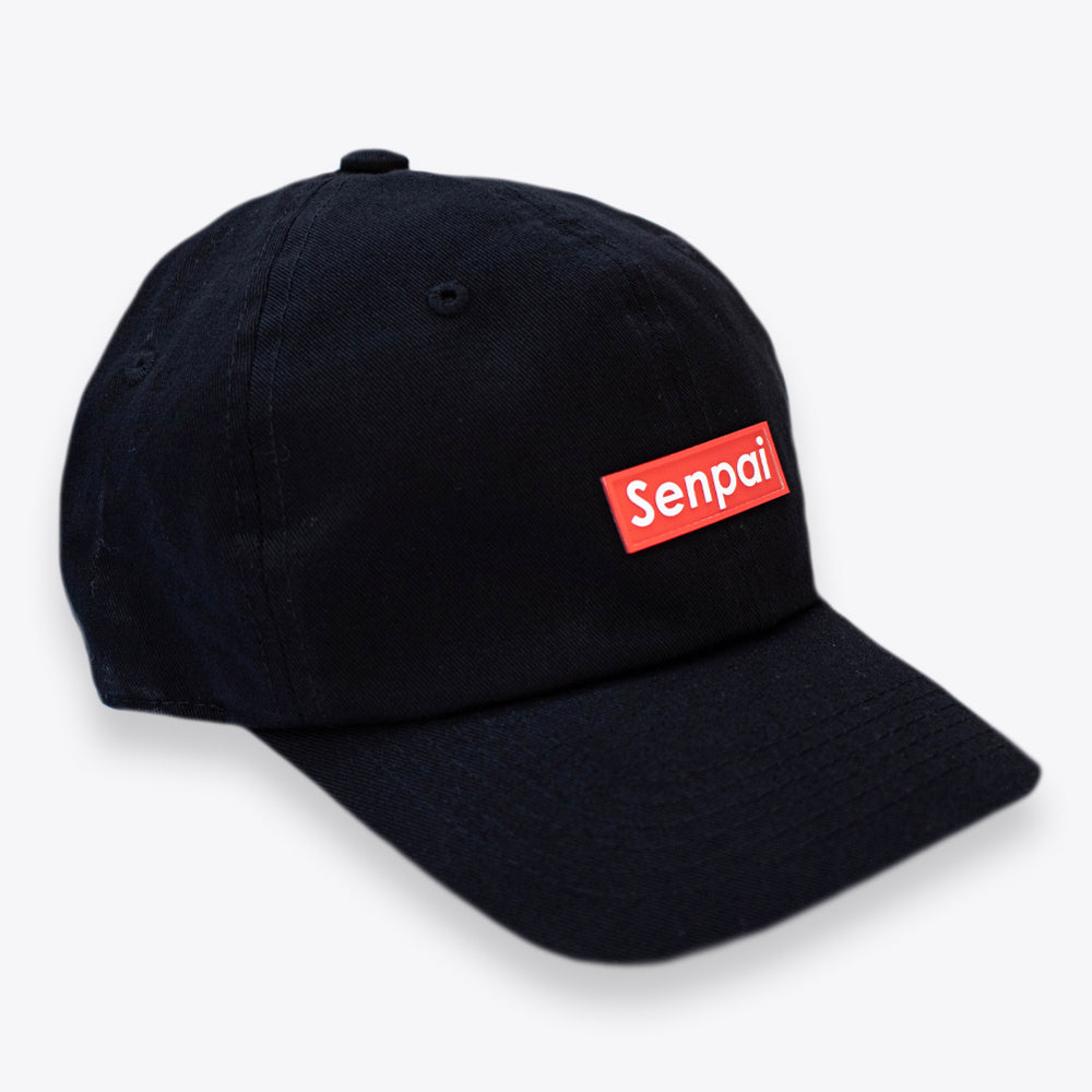 3d Senpai Box Logo Dad Hat -Black – Creators Guild